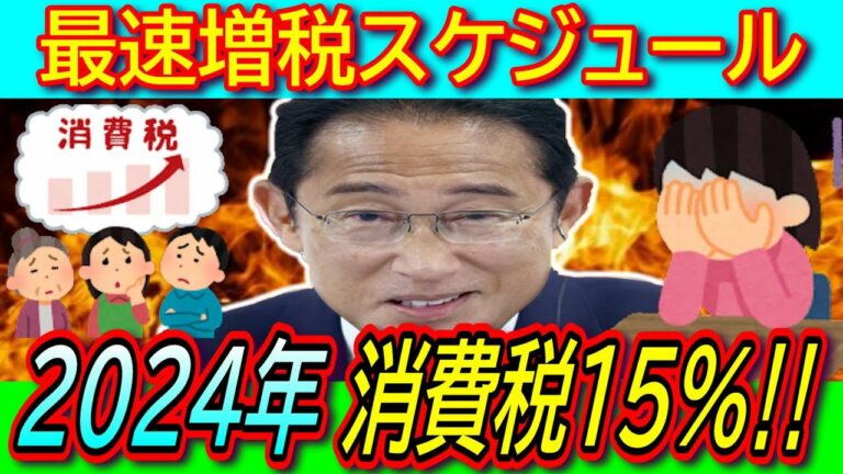 【消費税は15％に増税 】増税の最速スケジュール通りに実施されれば、低所得者、貧困層から国民全滅【インボイス制度】 Ticketfan